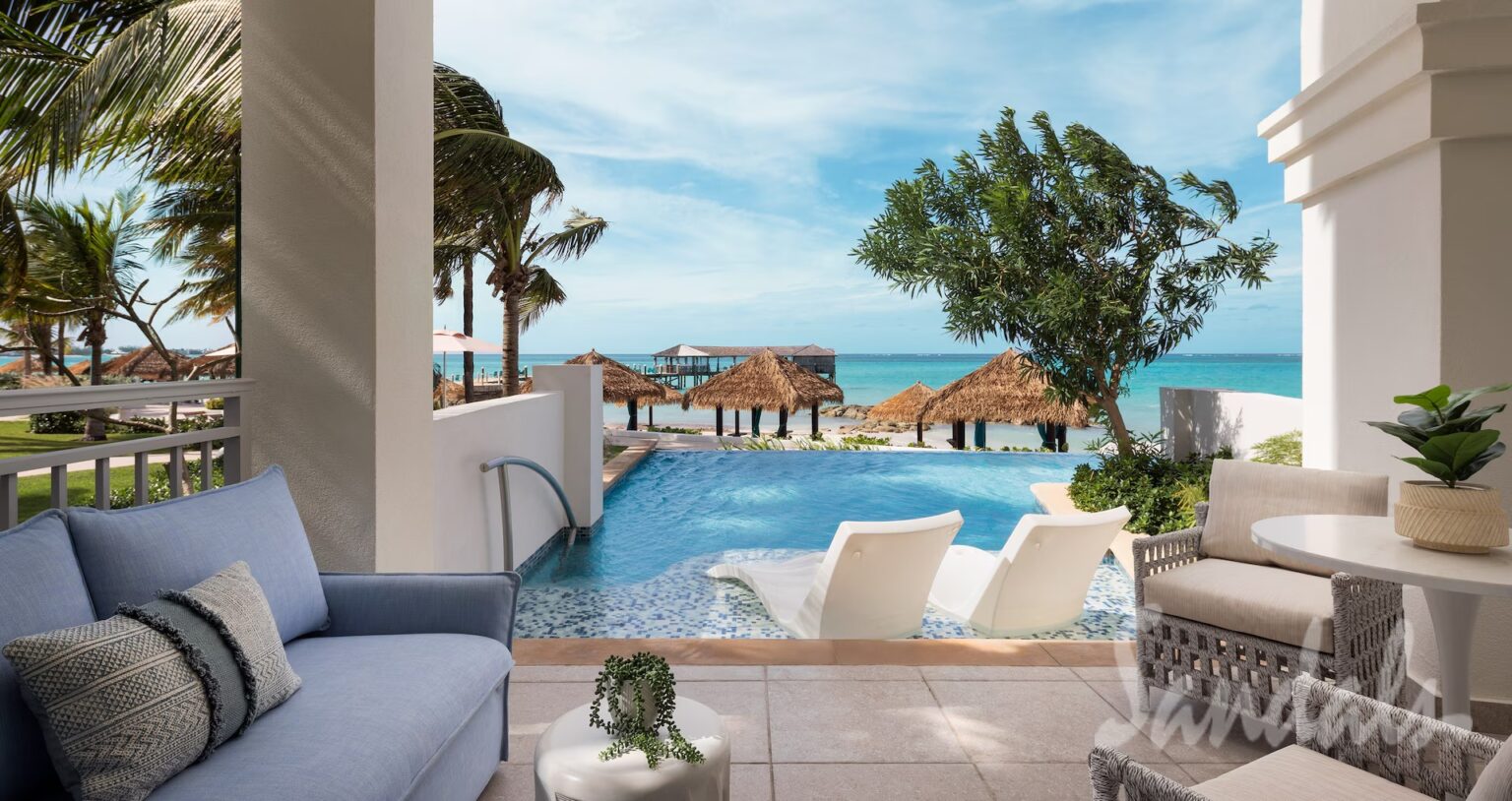 East Bay Beachfront Swim-up Butler Suite - Always All-Inclusive